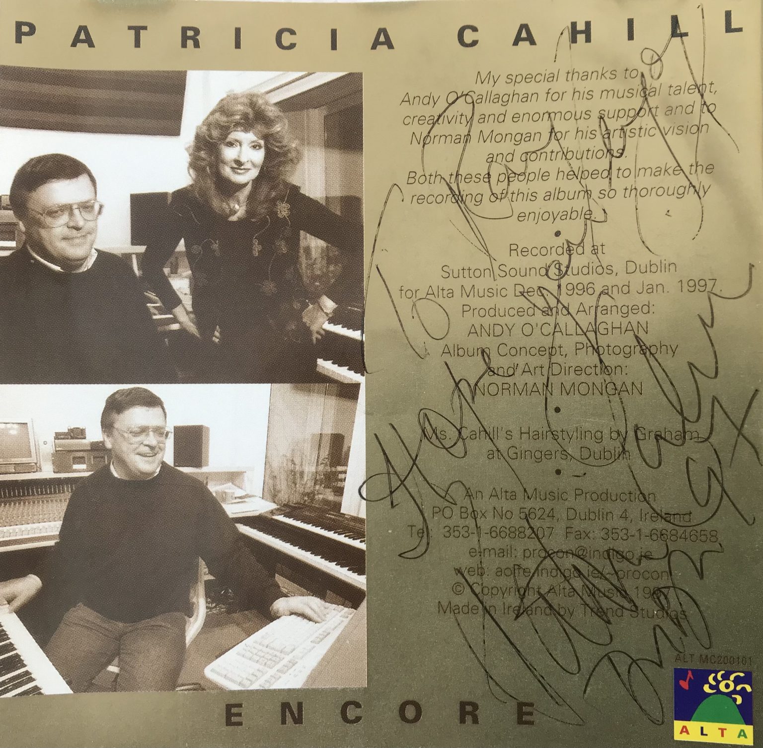 Patricia Cahill - Liam Bluett